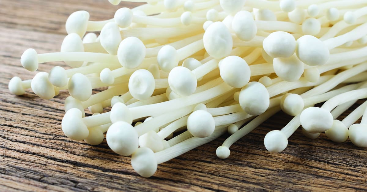 Bienfaits du champignon Enoki, nutrition, recettes et autres.